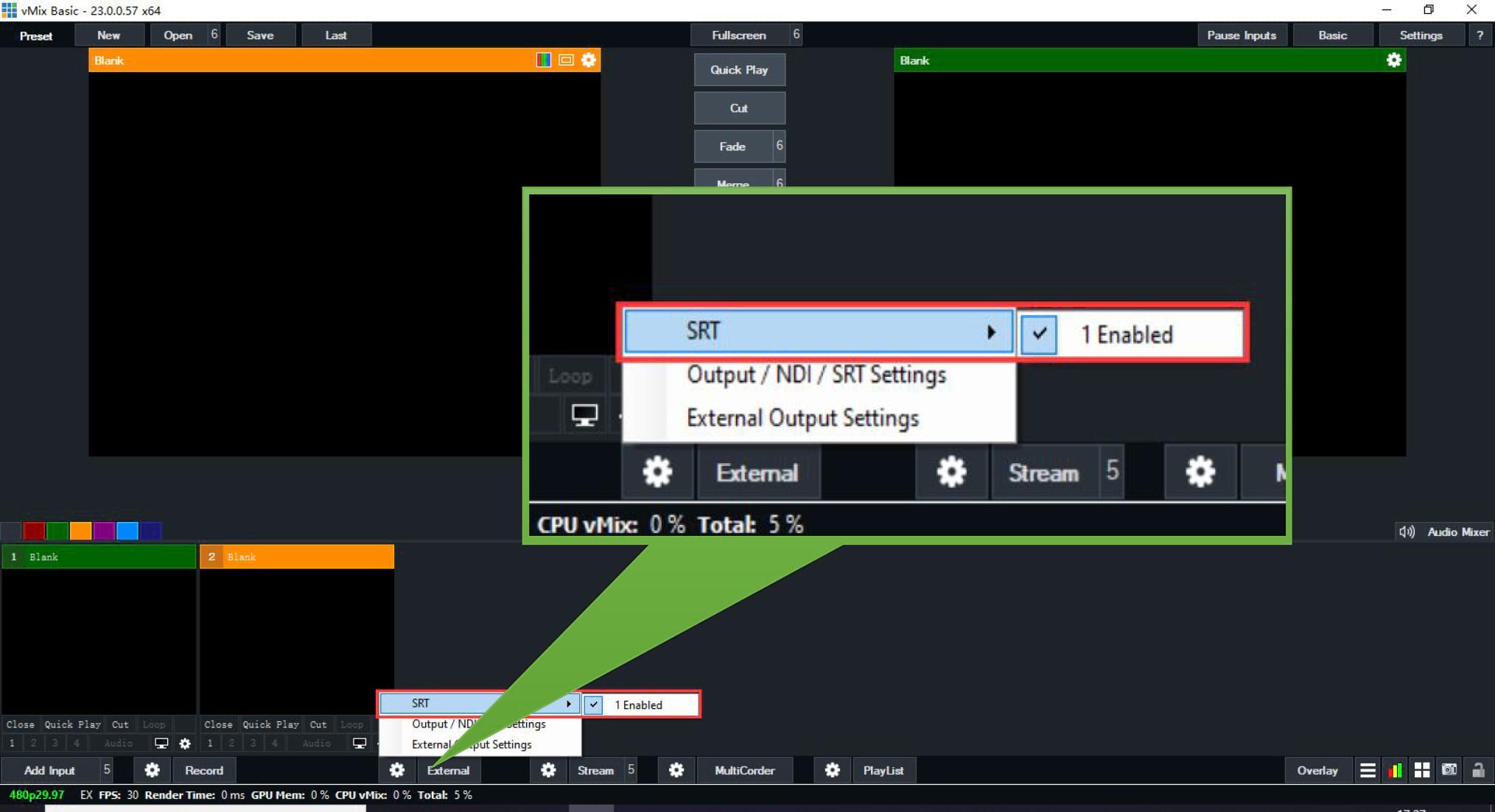 SRT Protocol configuration - ORIVISION Electronics Co., Ltd.
